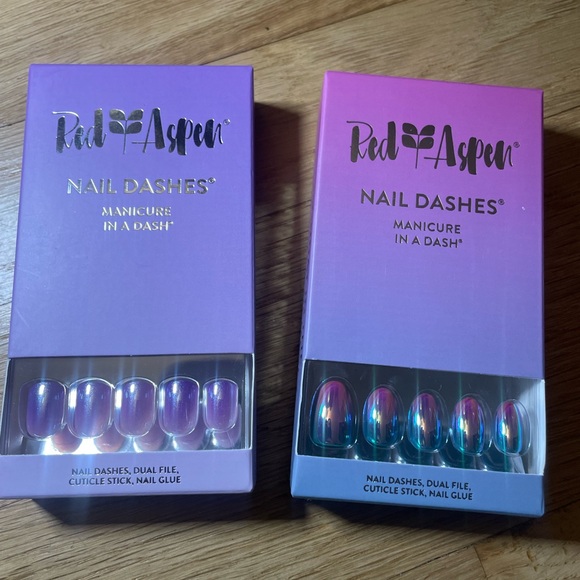 Red Aspen | Makeup | Red Aspen Nail Dashes Pink And Purple Presson ...